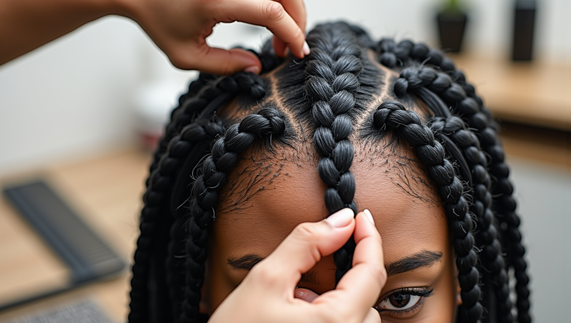 How To Achieve Perfect Knotless Braids: A Step-by-Step Guide - Knotless ...