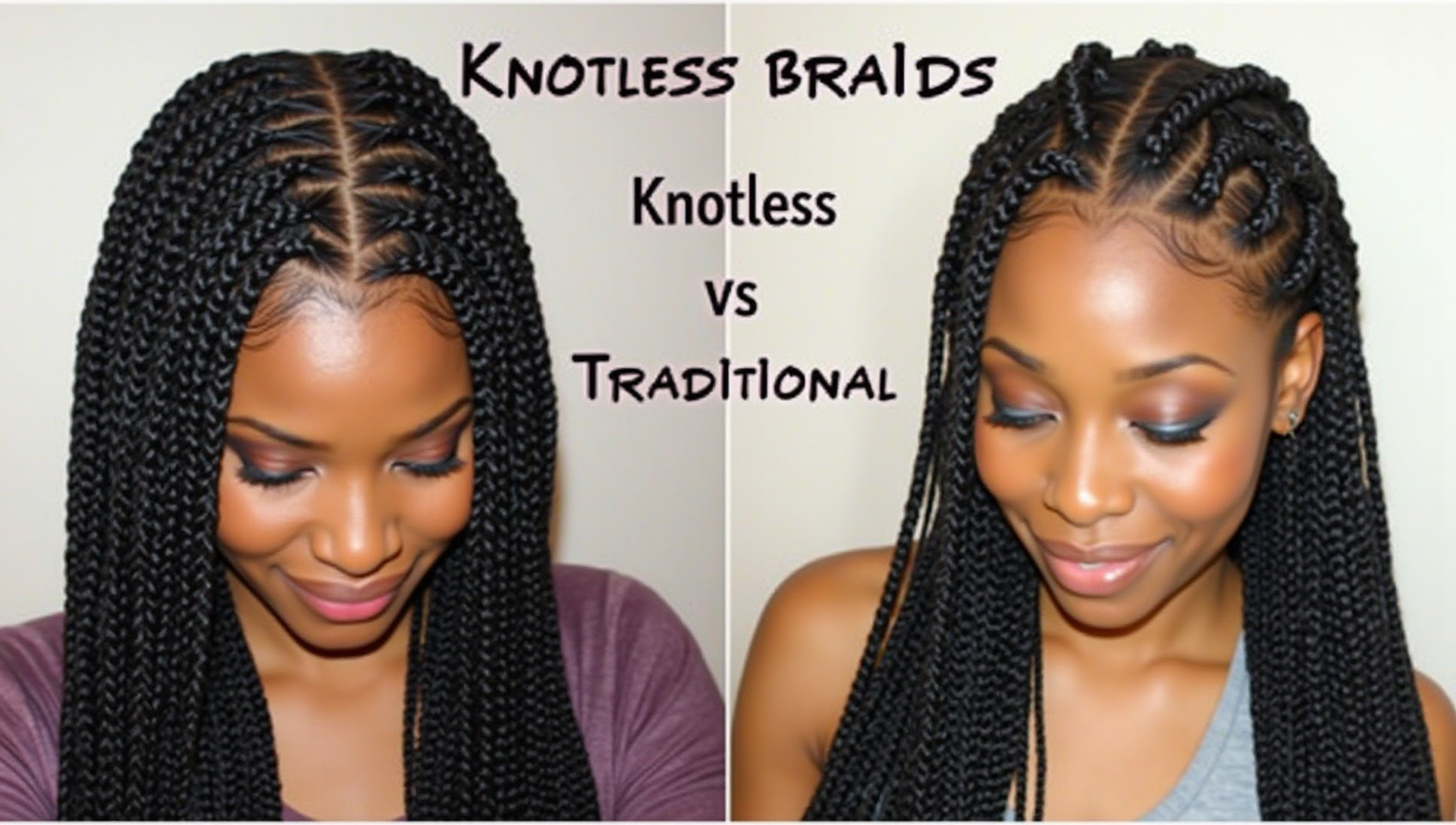 Knotless Braids Vs. Traditional Braids: Which Is Better? - Knotless ...