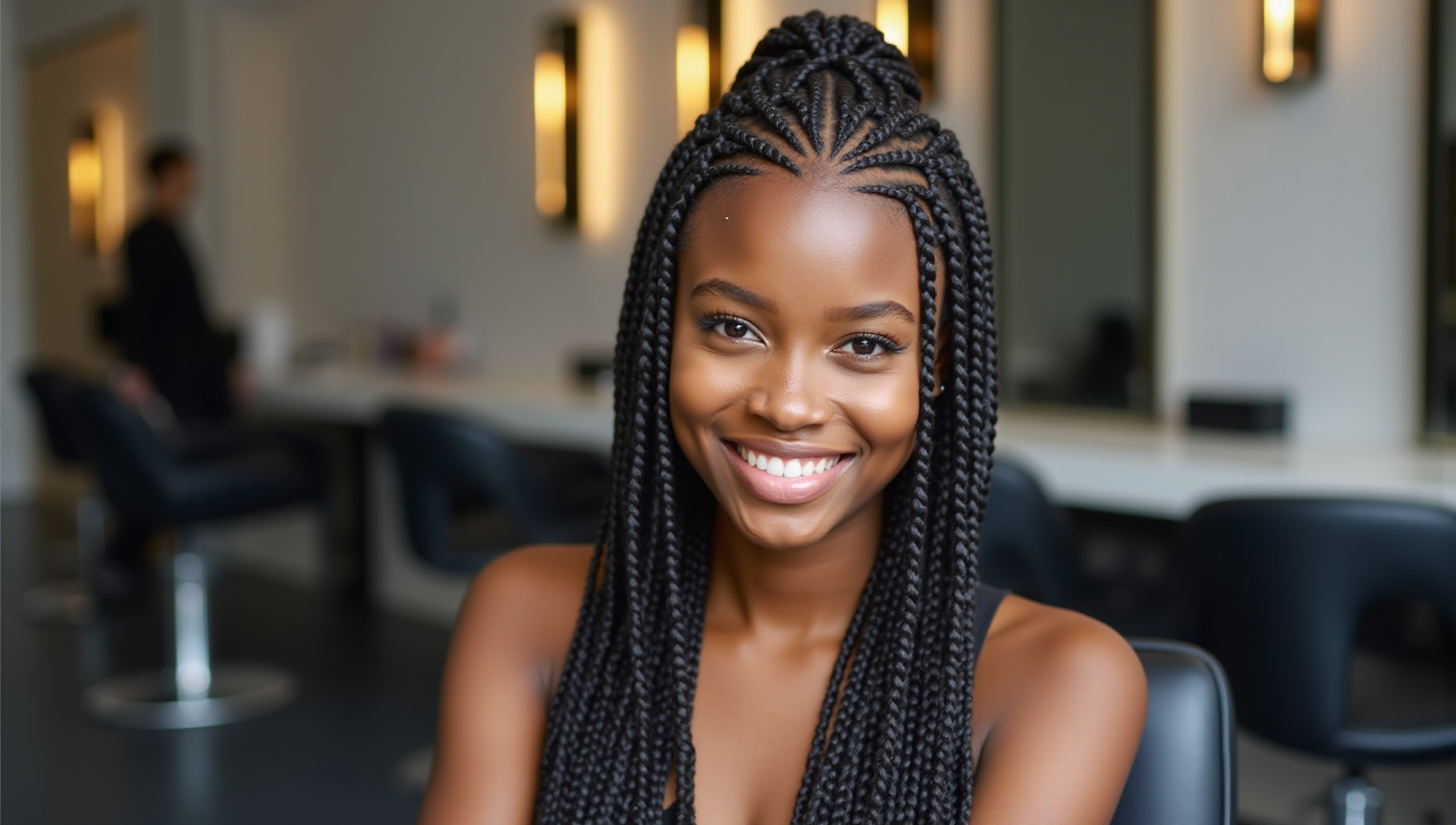 Triangle Part Knotless Braids Killeen, TX | Stylish & Unique